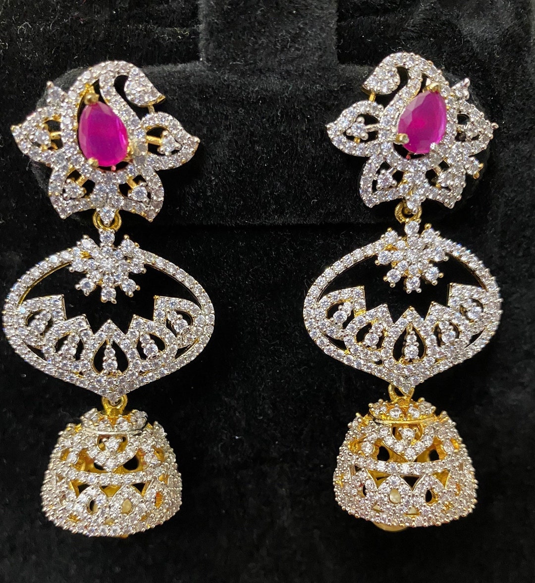 AD Earrings|jhumka Earrings|4 in 1 Ad Earrings|ad Earrings|gj Earrings ...