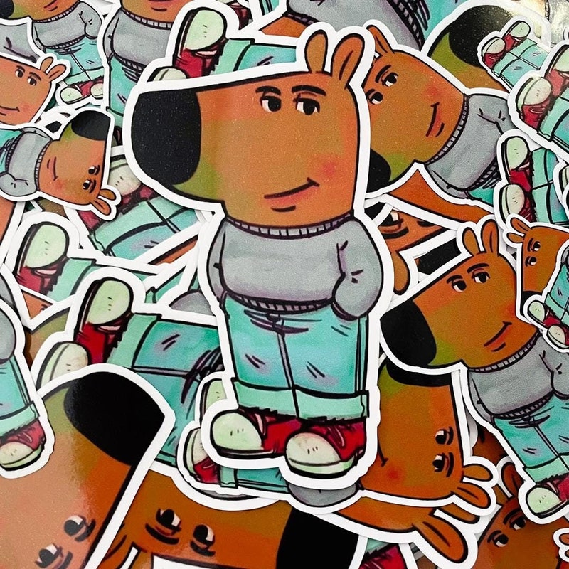 Chill Guy Stickers - Etsy