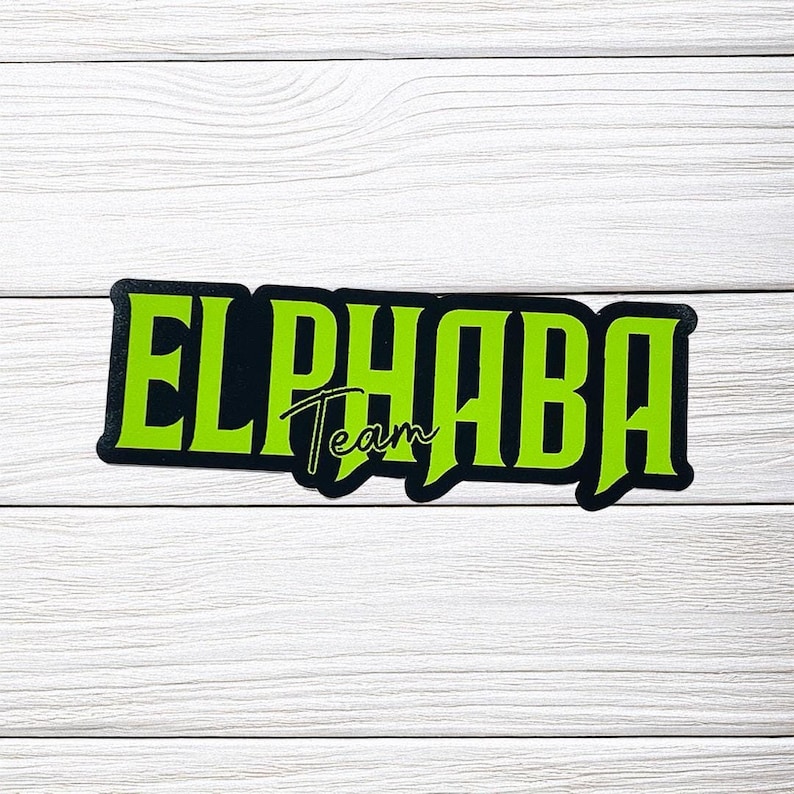 Elphaba Vinyl Sticker - Waterproof, Defying Gravity, Wicked Inspired ...