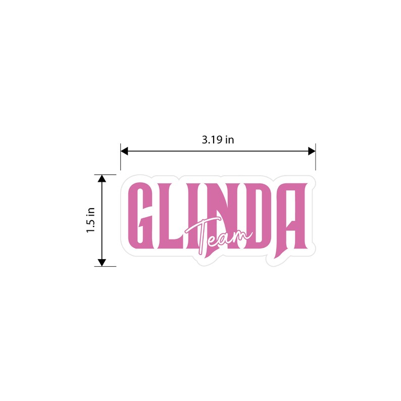 Glinda Vinyl Sticker - Waterproof, Wicked Inspired Stickers for Laptops ...