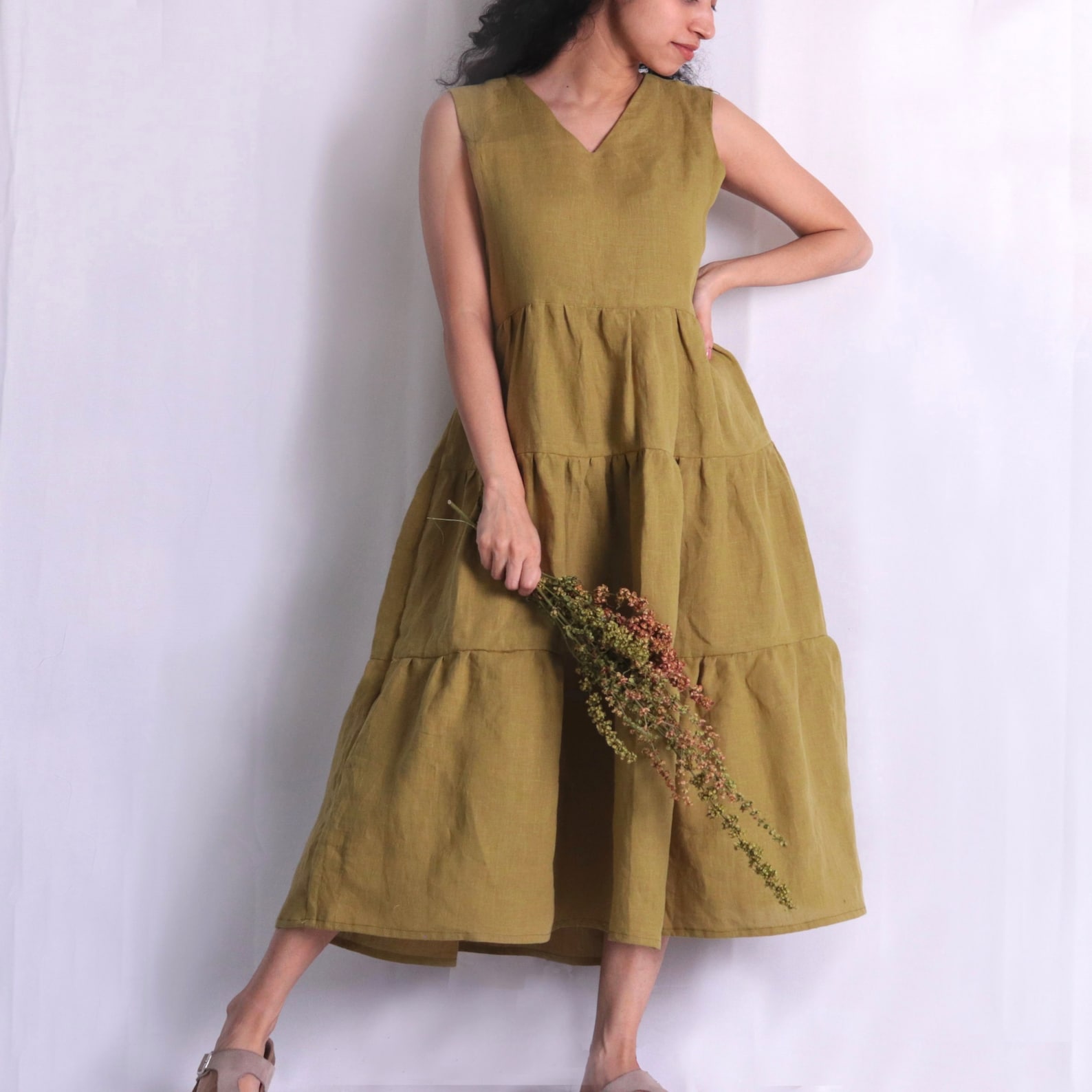 Sewing Pattern PDF Easy Tiered Dress / Sizes US 0-26, UK 4-30 (beginner ...