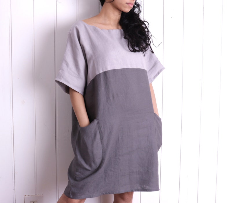 Sewing Pattern PDF Easy Tunic Dress With Pockets beginner - Etsy