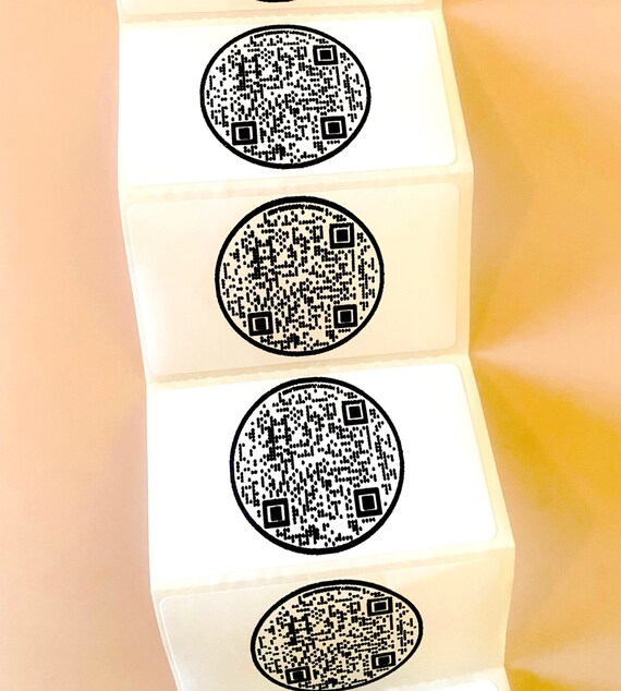 Custom QR Code Sticker - Etsy