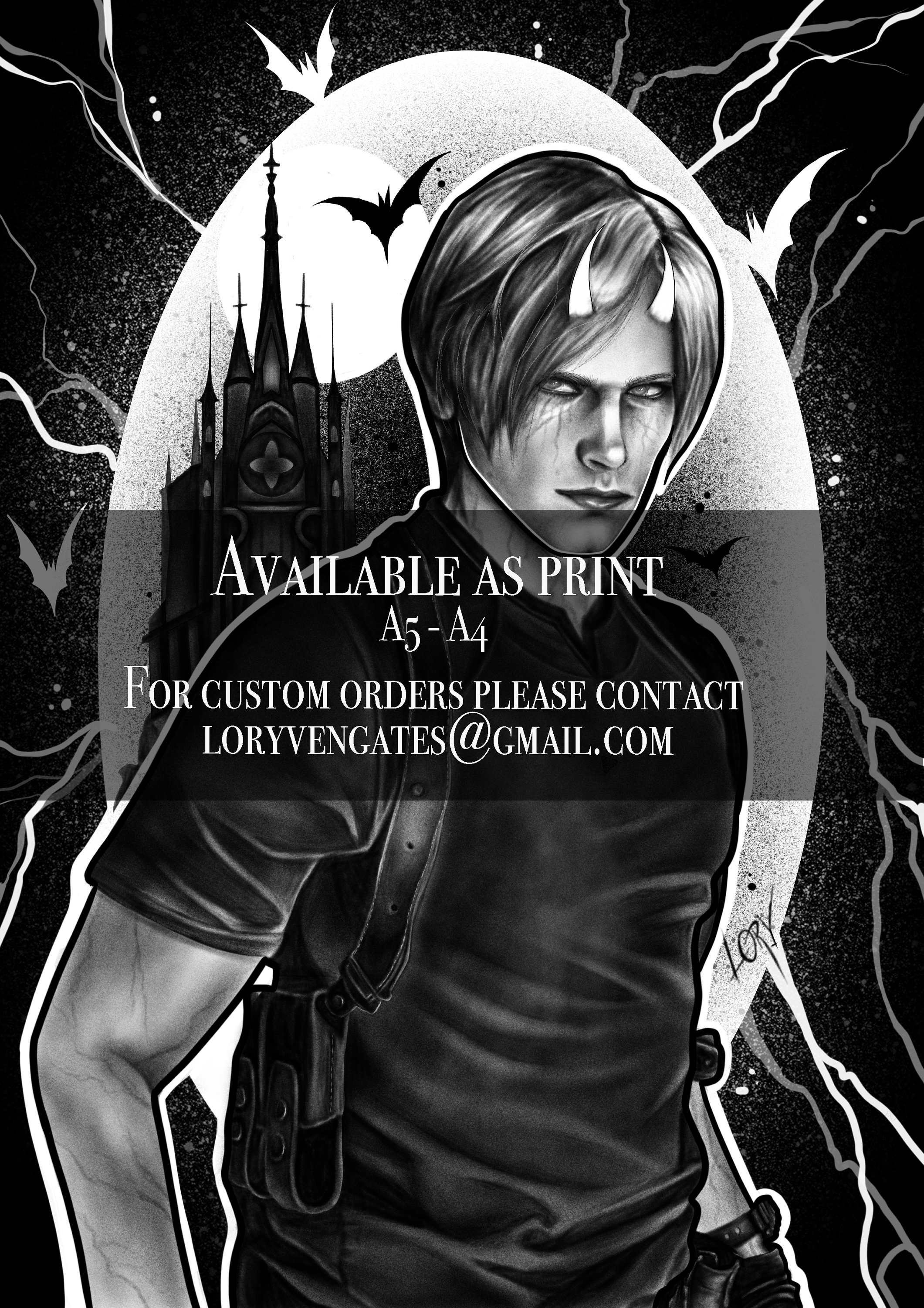 Leon Kennedy (resident Evil) Print - Etsy