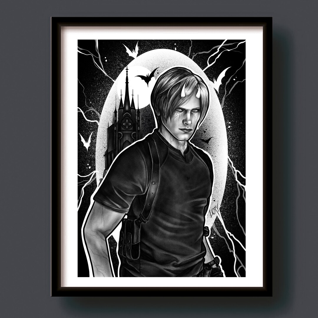 Leon Kennedy resident Evil Print - Etsy