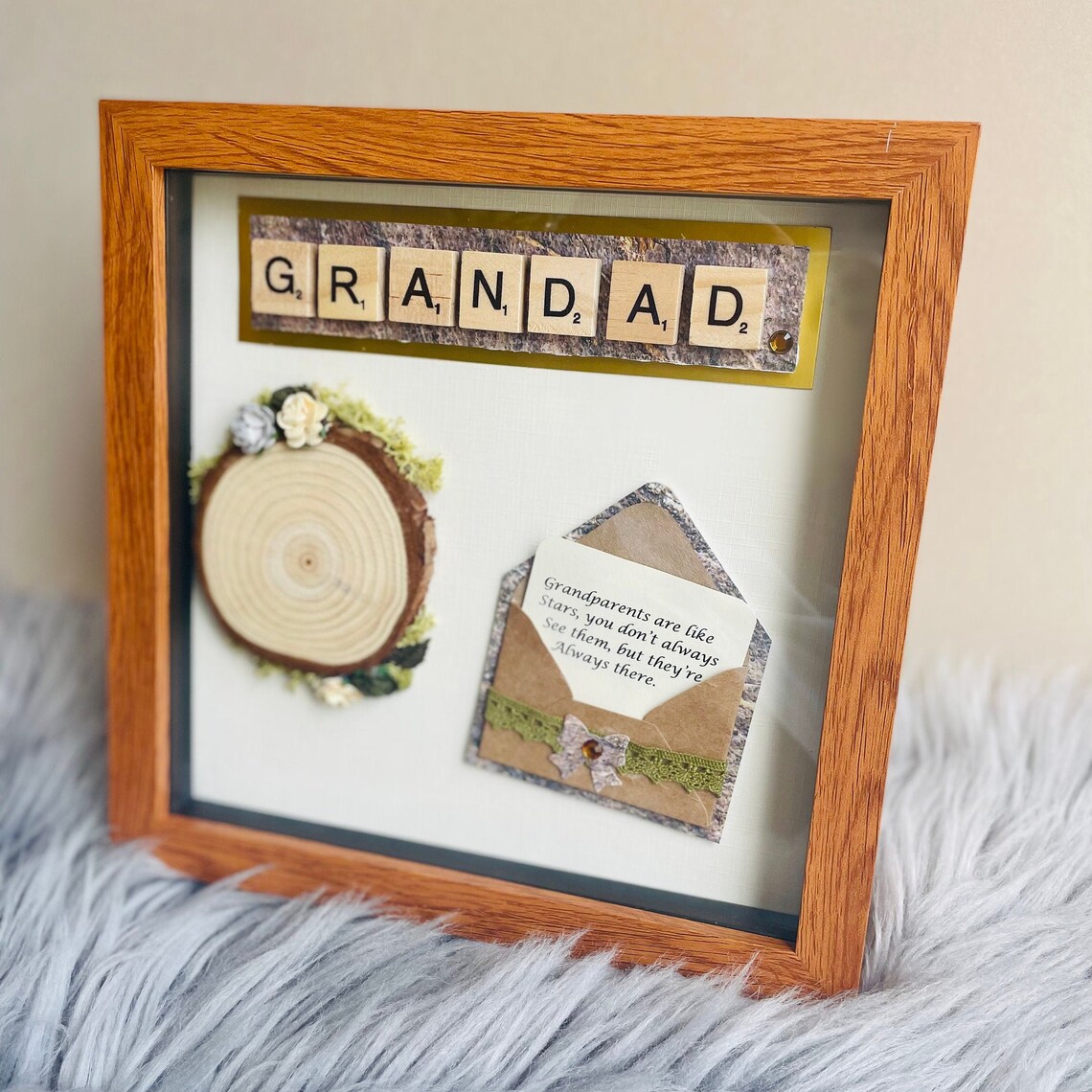 Personalised Grandad Frame Gift Grandpa Box Frame Engraved - Etsy UK