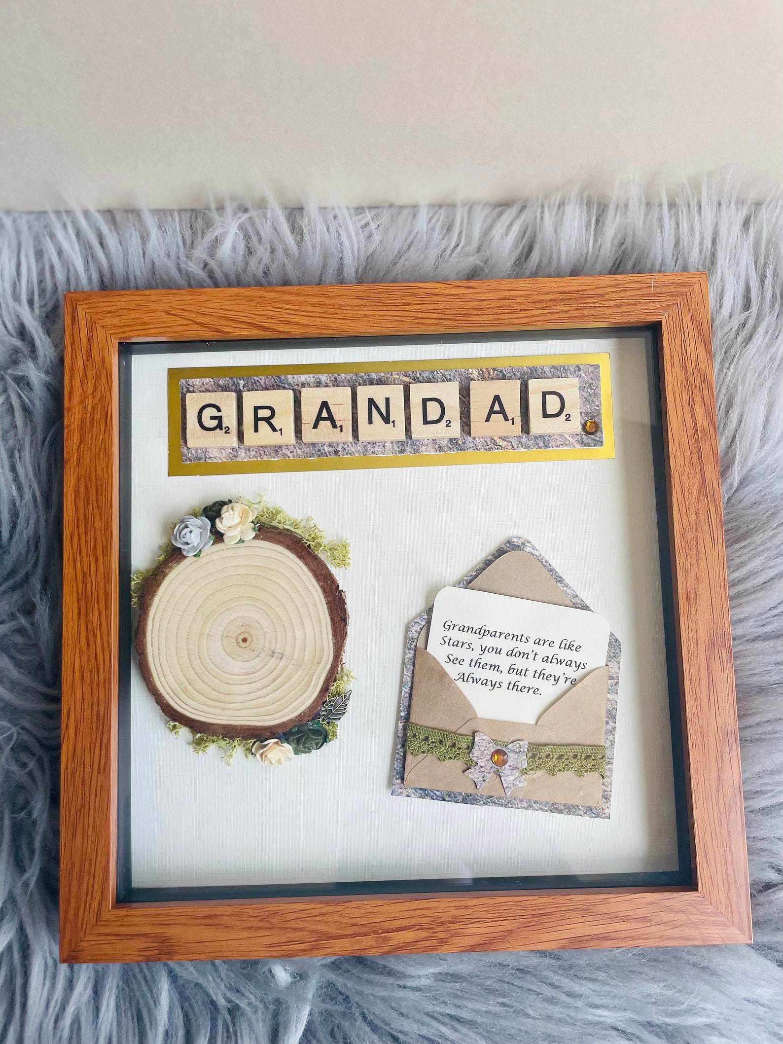 Personalised Grandad Frame Gift Grandpa Box Frame Engraved - Etsy UK