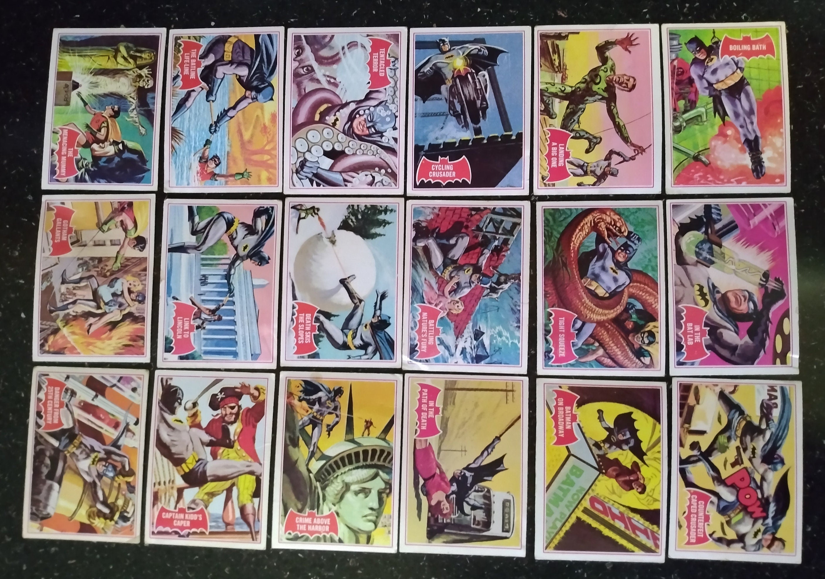 1966 Topps Batman Cards Blue Bats Black Bats Bat Laffs - Etsy