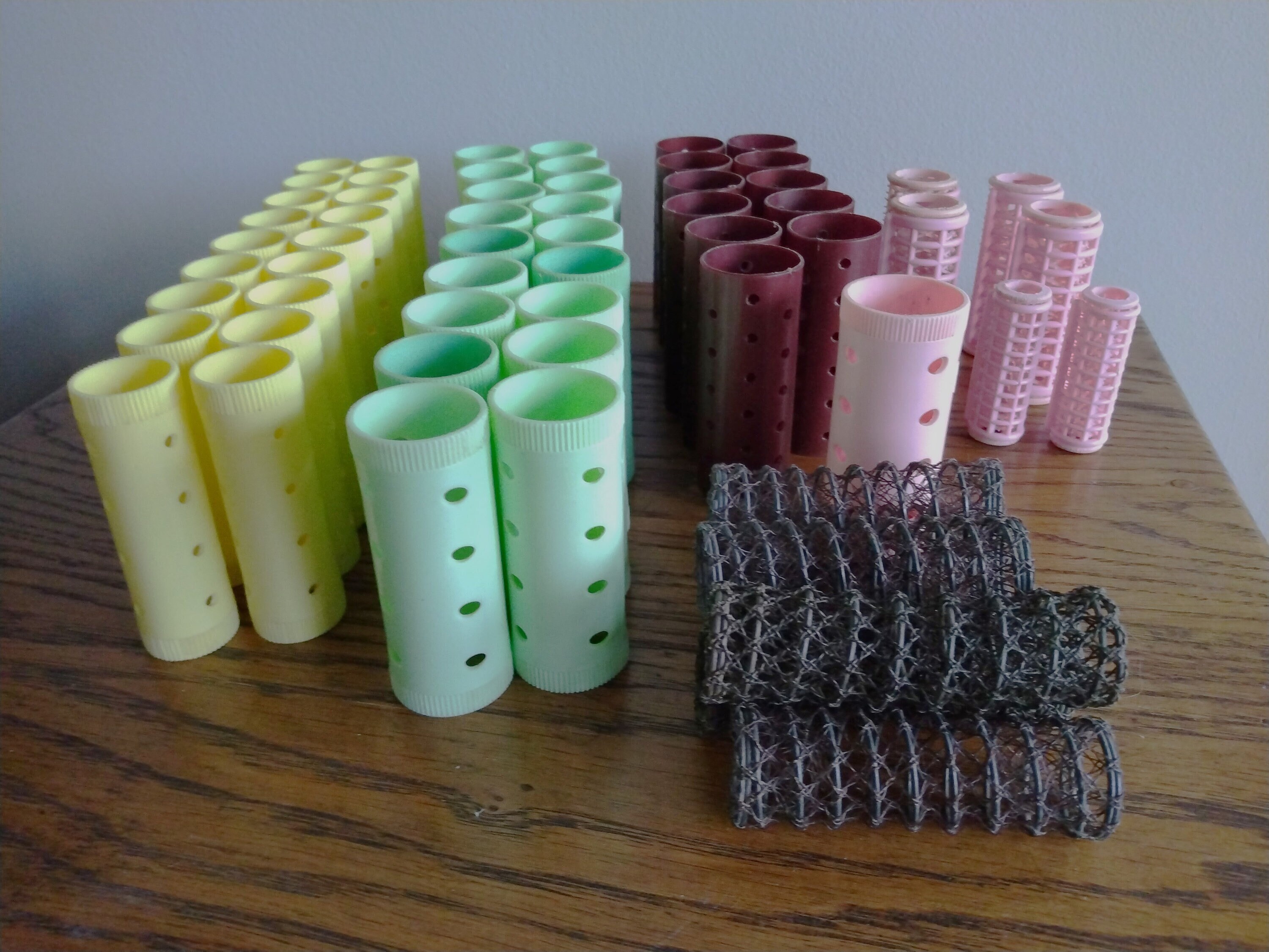 Hard Plastic Hair Rollers
