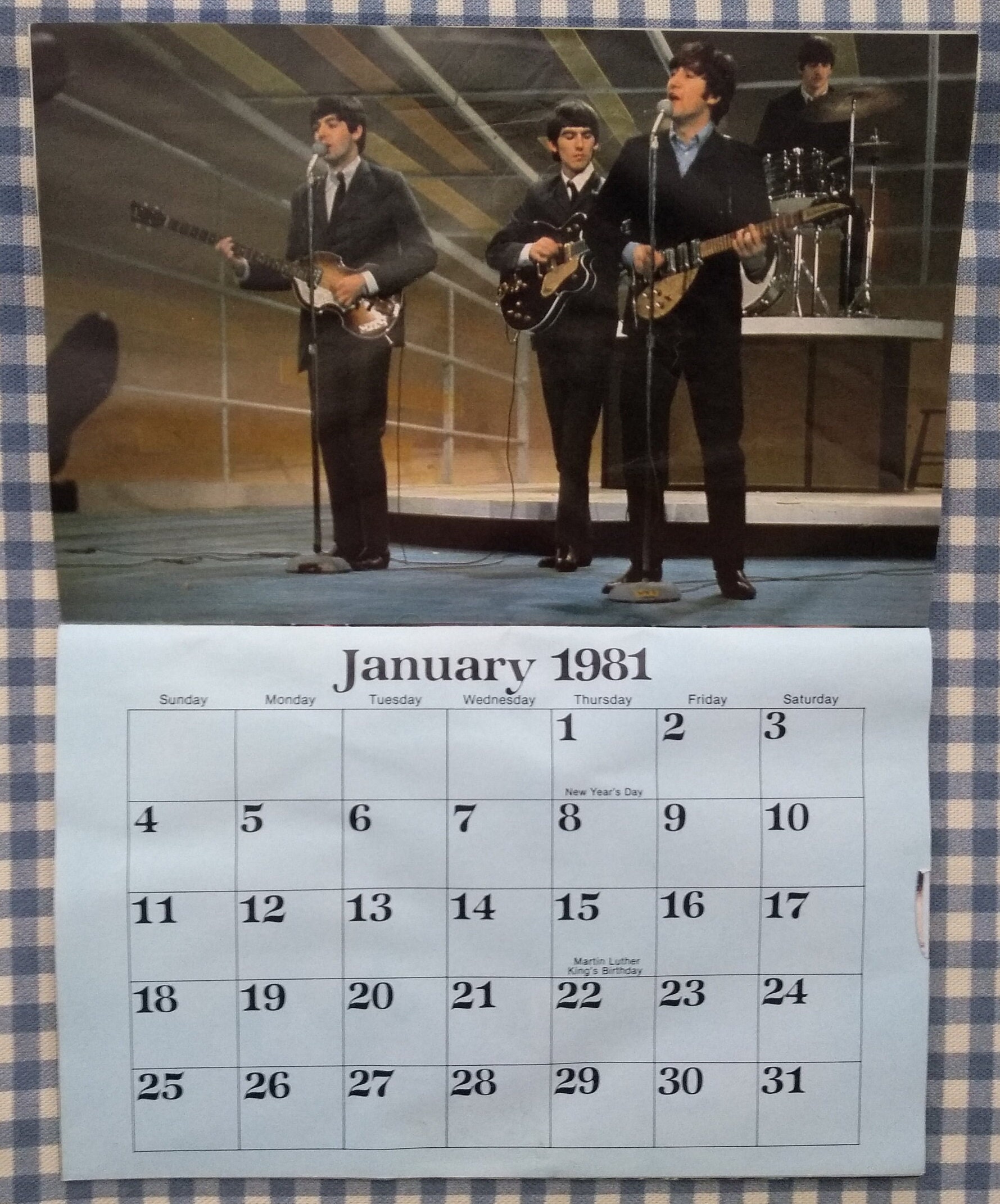 John Lennon 1981 Color Calendar Special Collector's Edition - Etsy