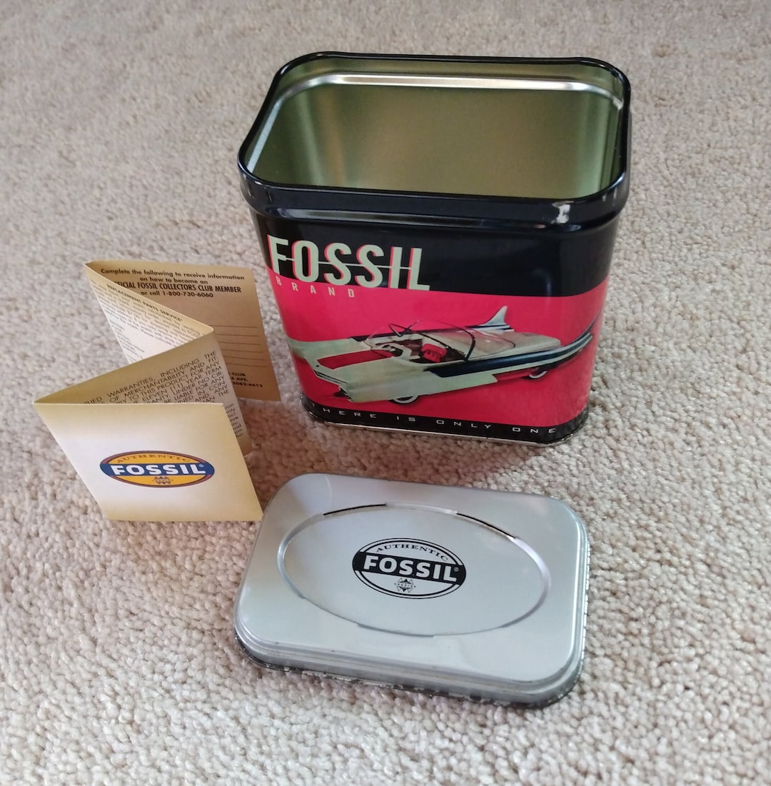 Authentic Fossil Watch Tin - Etsy