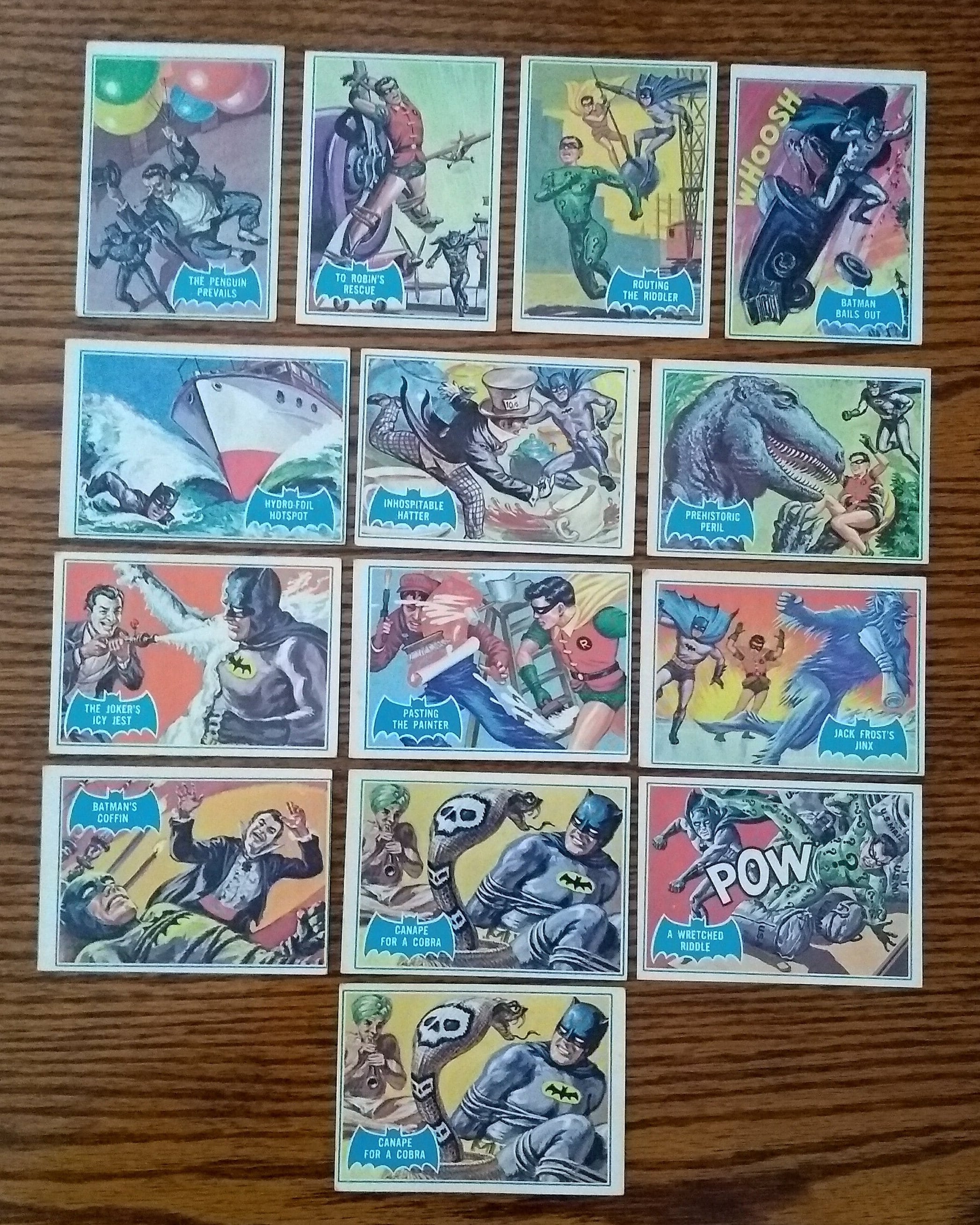 1966 Topps Batman Cards Blue Bats Black Bats Bat Laffs - Etsy