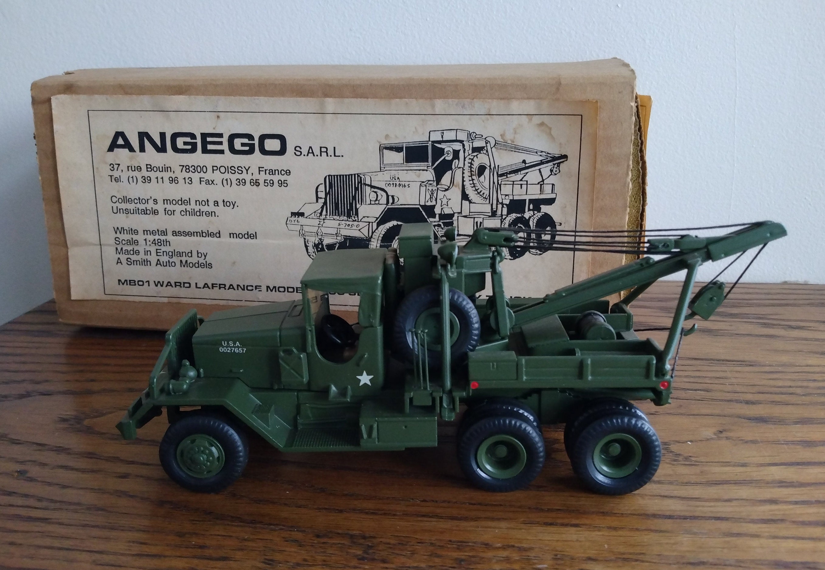 Solido Collection Militaire I Vehicle Angego SARL Recovery Truck Corgi ...