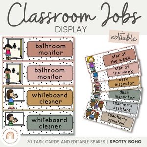 Classroom Jobs/helping Hands Set 1/preschool - Etsy Canada