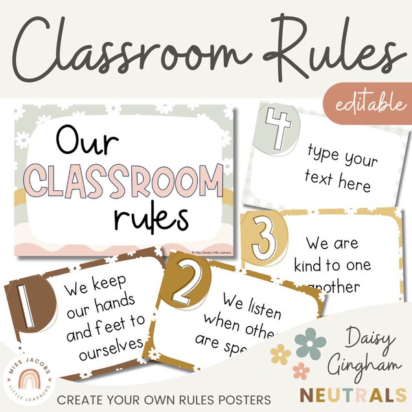 Classroom Rules - Etsy