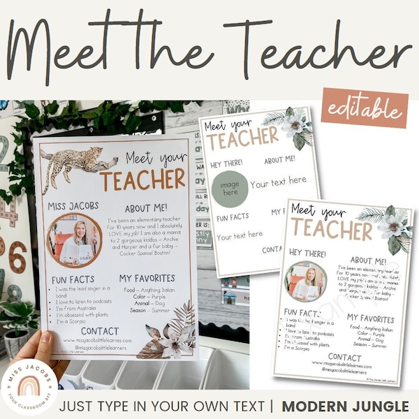 Jungle Classroom - Etsy