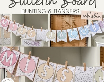 Meet the Teacher | Editable | Spotty Pastels Classroom Decor - Etsy