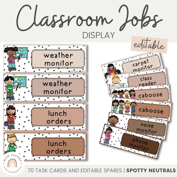 Classroom Jobs/helping Hands Set 1/preschool - Etsy Canada