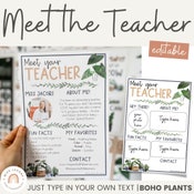 Meet the Teacher Editable Template, Back to School Welcome Letter ...