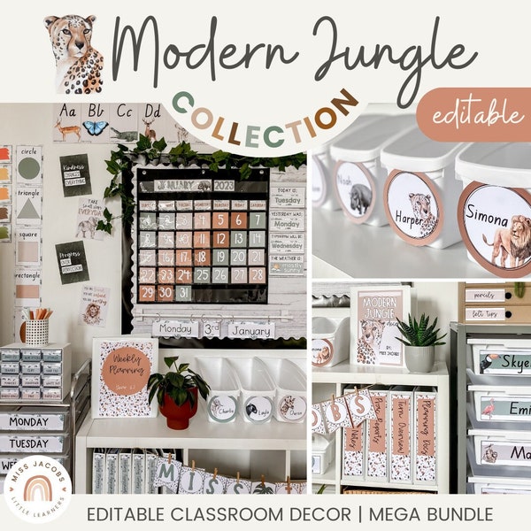Jungle Classroom - Etsy
