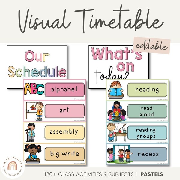 Visual Timetable - Etsy UK