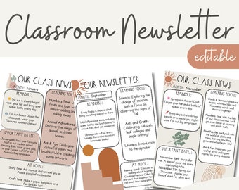 BOHO VIBES Meet the Teacher Editable Desert Neutral Classroom Decor - Etsy