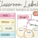 Editable & Customizable Classroom Posters | Daisy Gingham Pastels ...