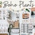 Boho Plants Classroom Decor Bundle Rustic Modern Boho Decor Editable - Etsy