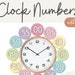 Clock Numbers | Daisy Gingham Pastels Classroom Decor | Editable - Etsy