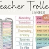 English Posters Bundle SPOTTY PASTELS Muted Rainbow Themed Classroom ...