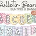 Bunting and Display Banners | Daisy Gingham Pastels Classroom Decor ...