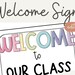 Classroom Welcome Sign | PASTELS Theme - Etsy