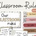 Classroom Rules Posters for Classroom Management Australiana Classroom ...