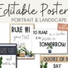 Modern Boho Plants Motivational Growth Mindset Classroom Posters ...