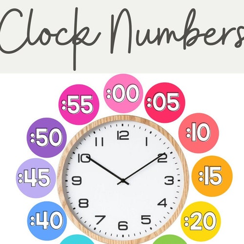 Clock Numbers SPOTTY BRIGHTS - Etsy