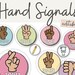 Hand Signals Posters PASTELS Classroom Decor EDITABLE - Etsy