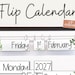 Flip Calendar Botanical Modern Farmhouse Themed Classroom - Etsy
