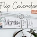 Flip Calendar Modern Boho Plants Rustic Classroom Decor - Etsy