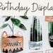 Modern Boho Plants Birthday Display Rustic Boho Classroom - Etsy