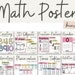 Math Posters Bundle SPOTTY PASTELS Muted Rainbow Classroom - Etsy