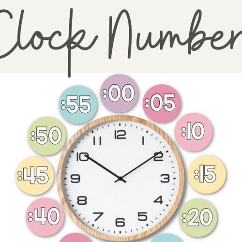 Clock Numbers SPOTTY BRIGHTS - Etsy