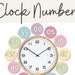 Clock Numbers SPOTTY PASTELS - Etsy