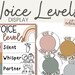 Boho Rainbow Voice Noise Level Display EDITABLE Classroom - Etsy