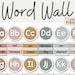 Alphabet Word Wall SPOTTY BOHO Editable - Etsy