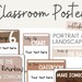 Editable Classroom Posters | OMBRE NEUTRALS - Etsy