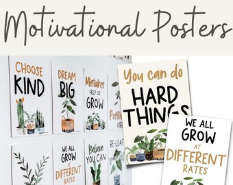 Positive Classroom Posters - Etsy