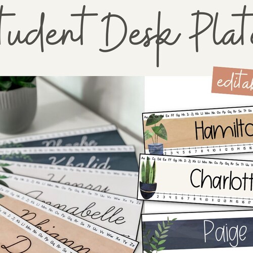 Modern Boho Plants Editable Classroom Posters Rustic - Etsy