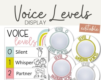 Noise Level Lights Classroom Voice Level Chart Classroom - Classroom ...