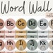 BOHO RAINBOW Word Wall Editable Neutral Rainbow Classroom - Etsy