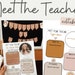 BOHO RAINBOW Meet the Teacher Editable Neutral Classroom - Etsy